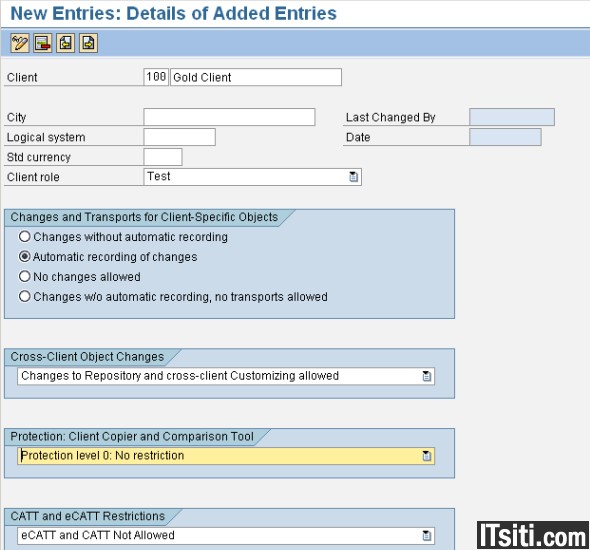 SAP Local Client Copy Steps